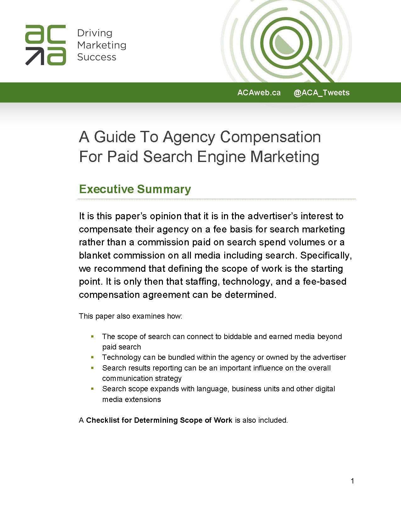 Agency Remuneration | Association of Canadian Advertisers