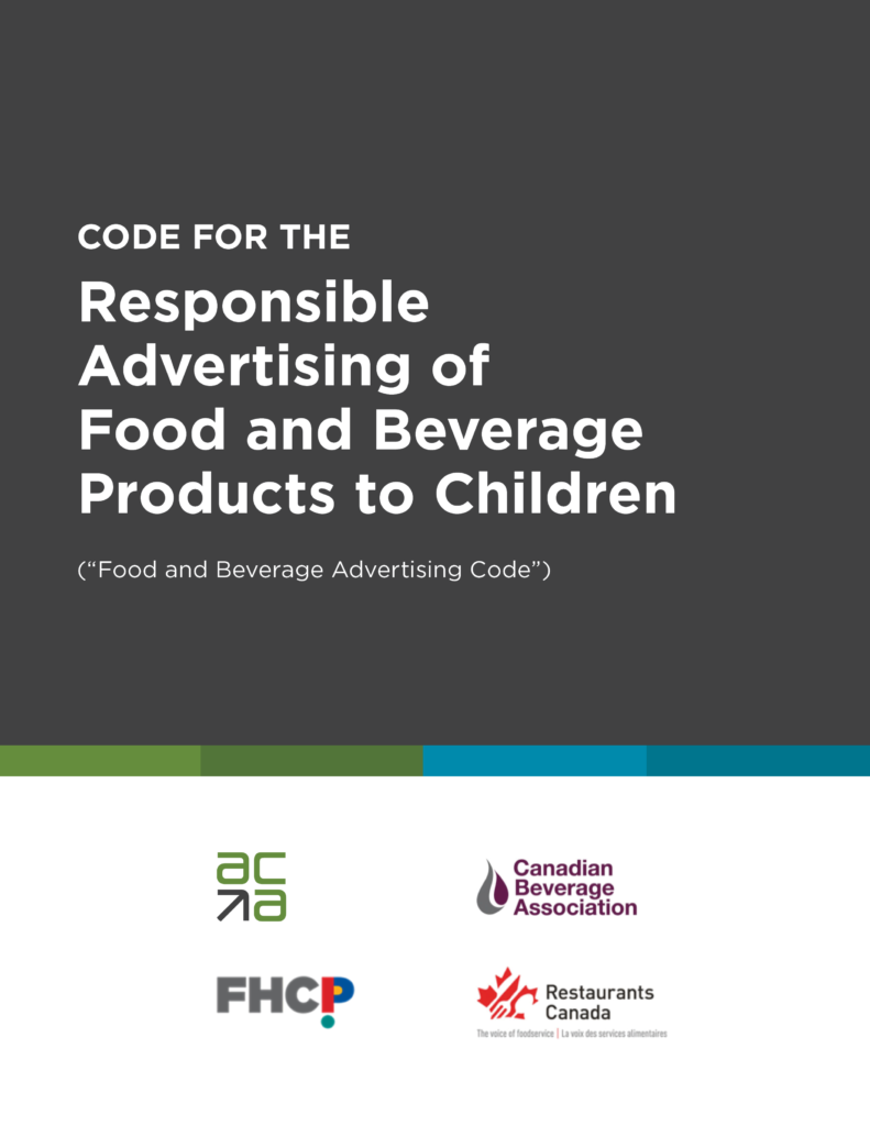 Code and Guide for the Responsible Advertising of Food and Beverage ...