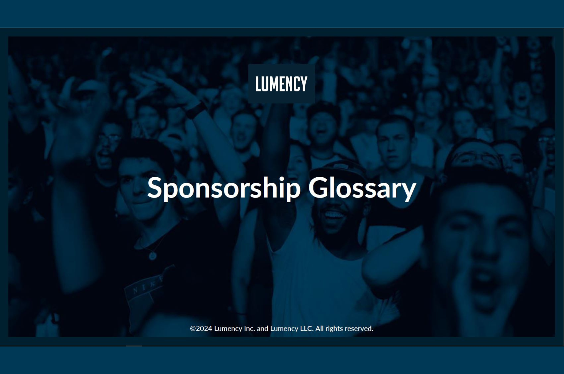 Lumency Sponsorship Glossary | Association of Canadian Advertisers